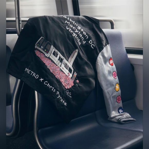 Jackets & Coats | Metro X Chris Pyrate Train Satin Embroidered Work ...